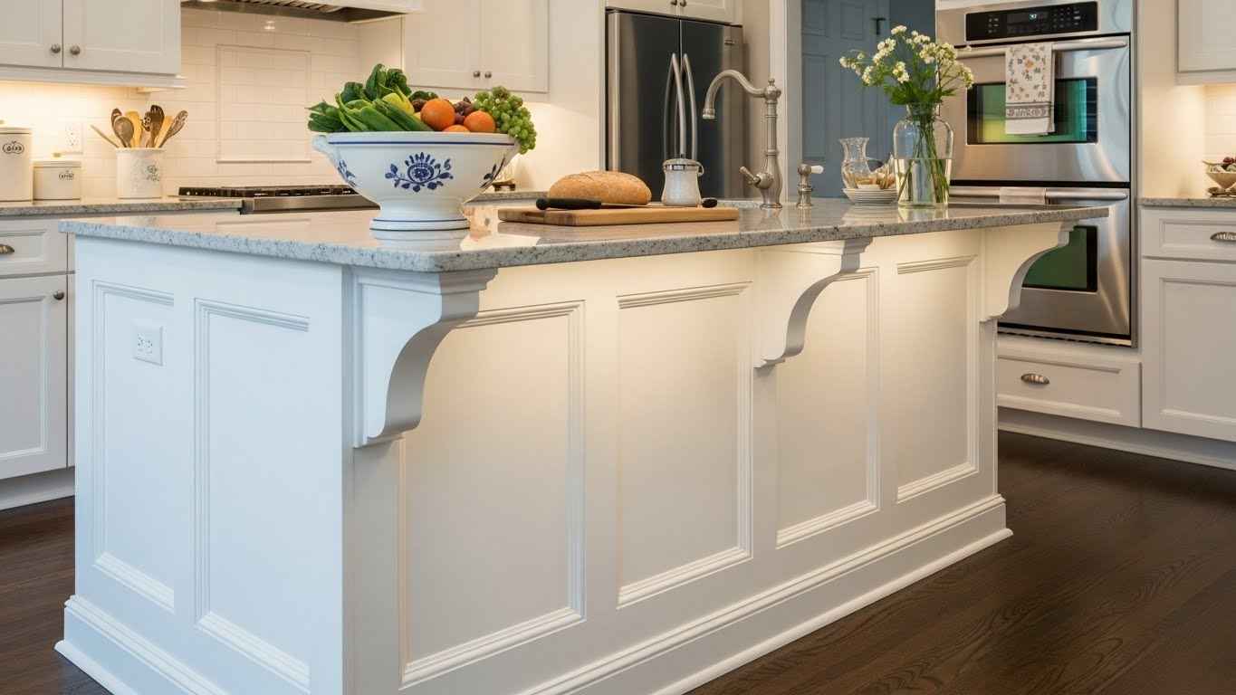 20 Clean Kitchen Island Trim Ideas That Add Detail – Kitchen Waves